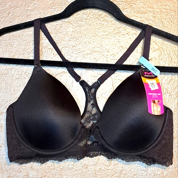 Maidenform | Intimates & Sleepwear | Maidenform Black Lace Trim 36c Bra ...